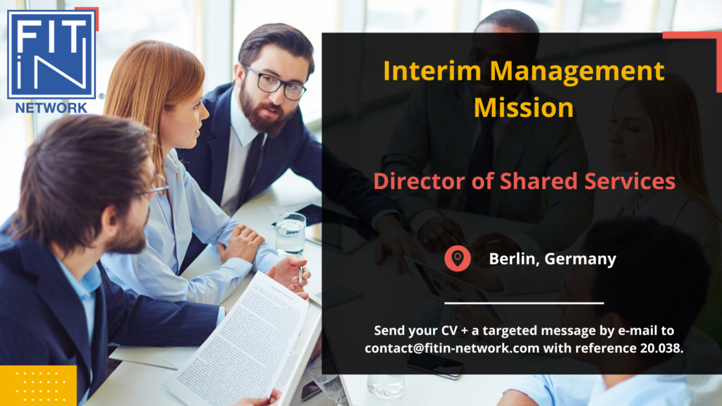 Interim Management Mission - Director of Shared Services - Finance, Ref ...